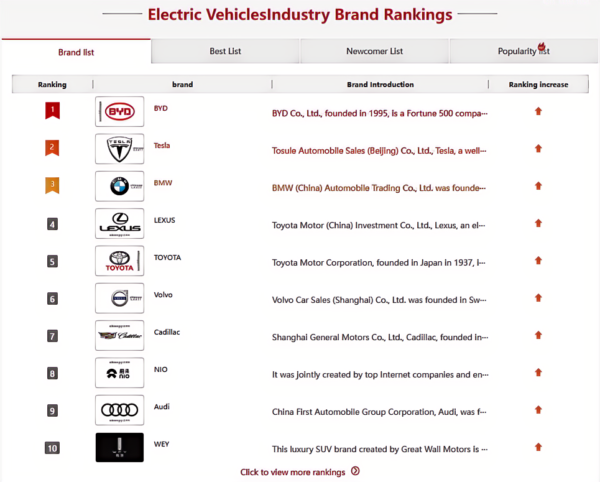 China electric vehicle industry brand ranking - iChelaba Motor